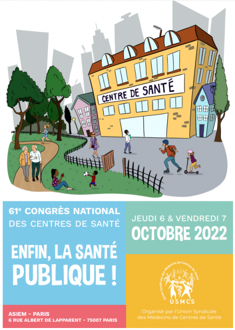 Affiche congrès 2022 - Les Centres de Santé